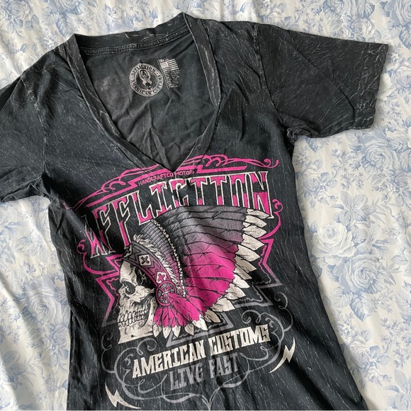 Affliction | Tops | Small Affliction Top American Flag Native American ...
